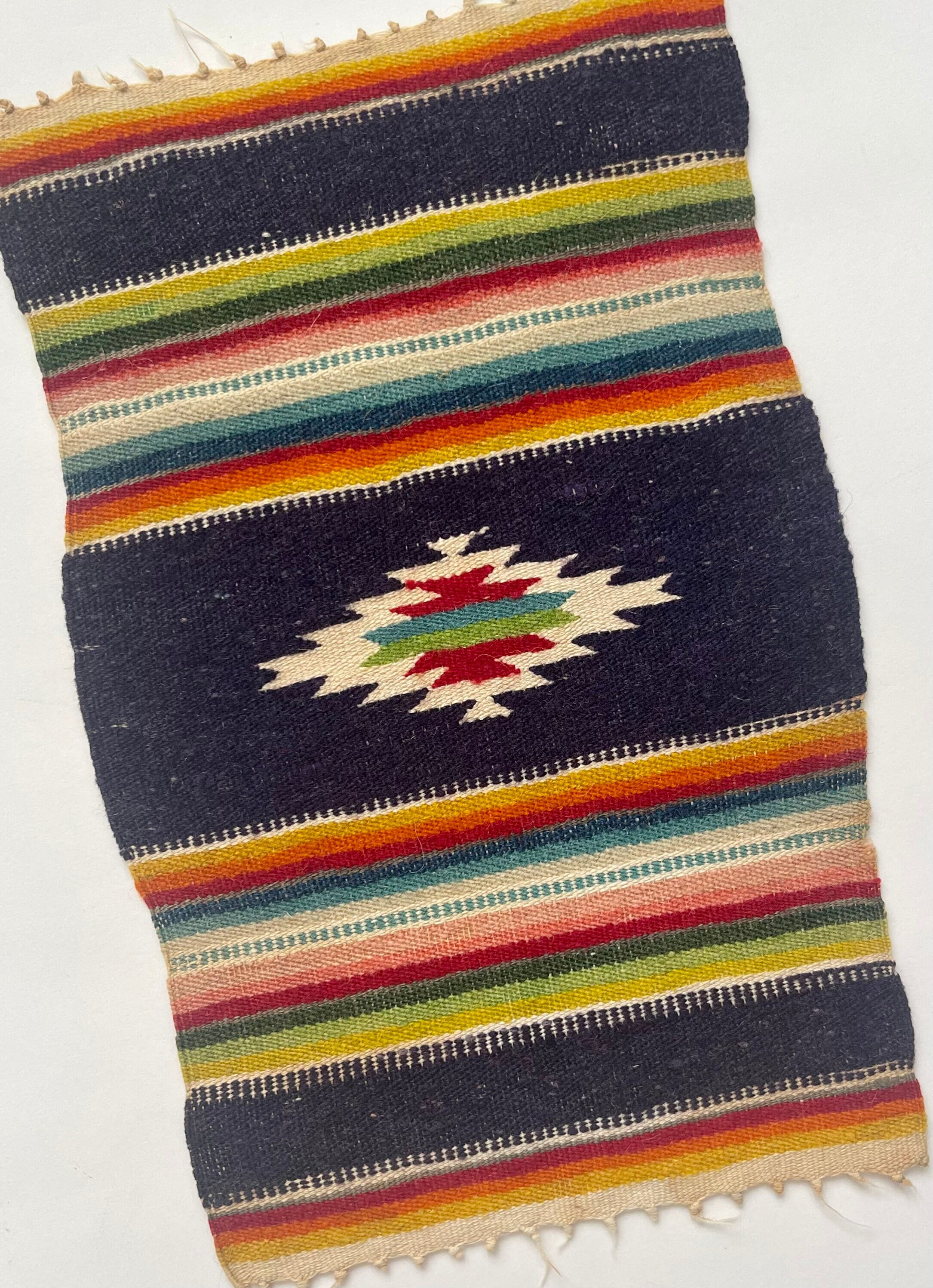 Mexican Serape Dollhouse Rug XS Small Weaving Mat Dollhouse Rug Decor ...