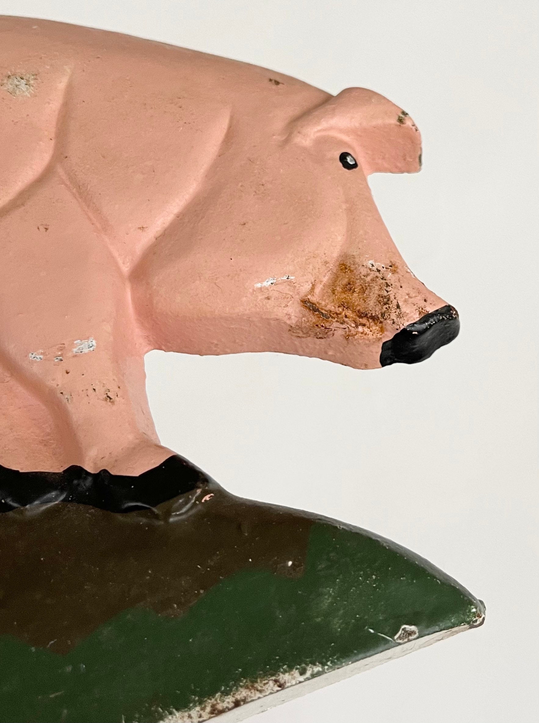 Cast Iron Pig Doorstop Large Heavy Solidly Crafted Cast Iron Door Stop ...