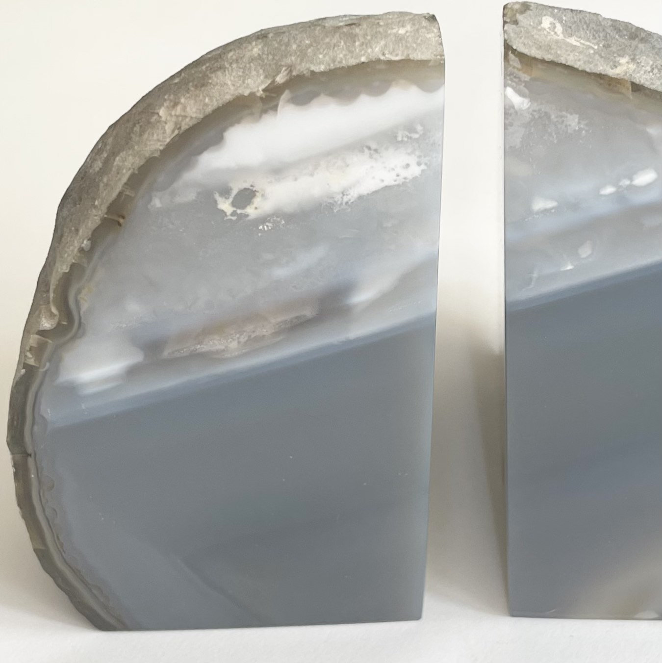 Agate Crystal Book End Bookend Pair of Bookends Vintage Rocks Geode ...