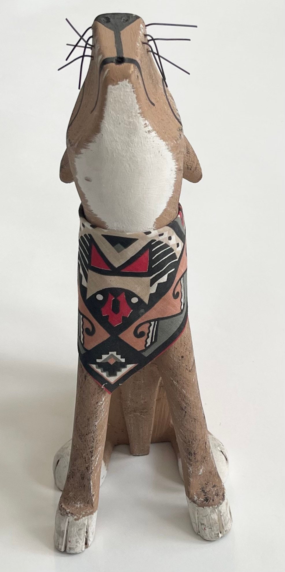Jorge Rodriguez Coyote Carving Vintage Signed Santa Fe New Mexico Folk ...