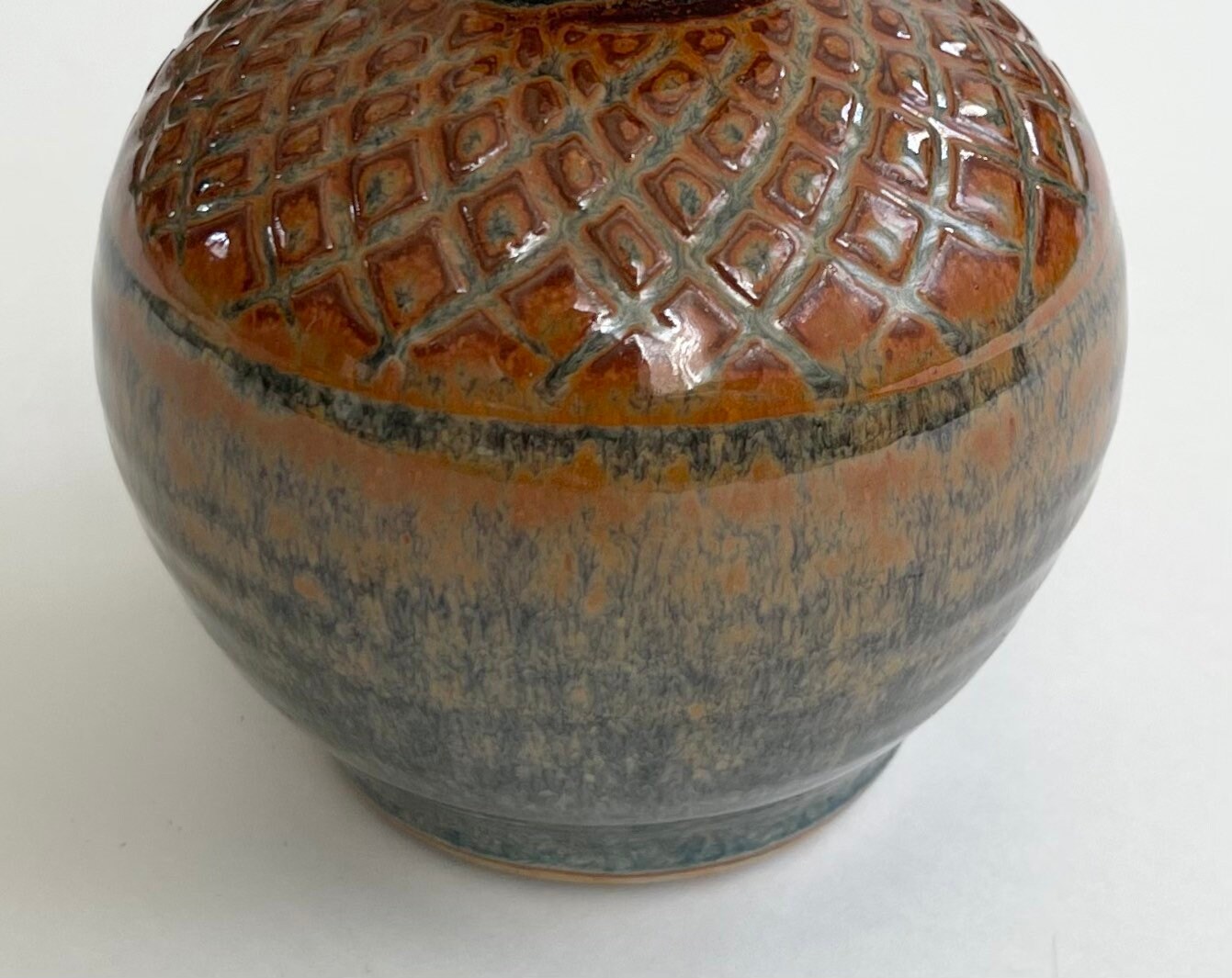 Nafziger Pottery Bud Vase Pot Vintage Handmade Studio Ceramic Bulbous ...