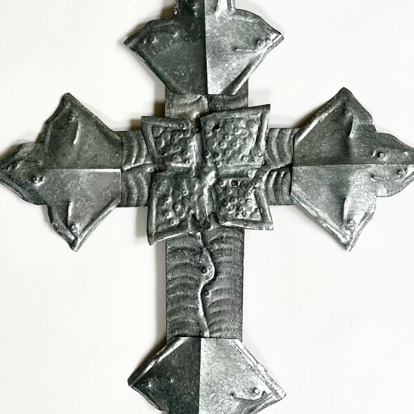 Religious Tin Wall Cross - Etsy