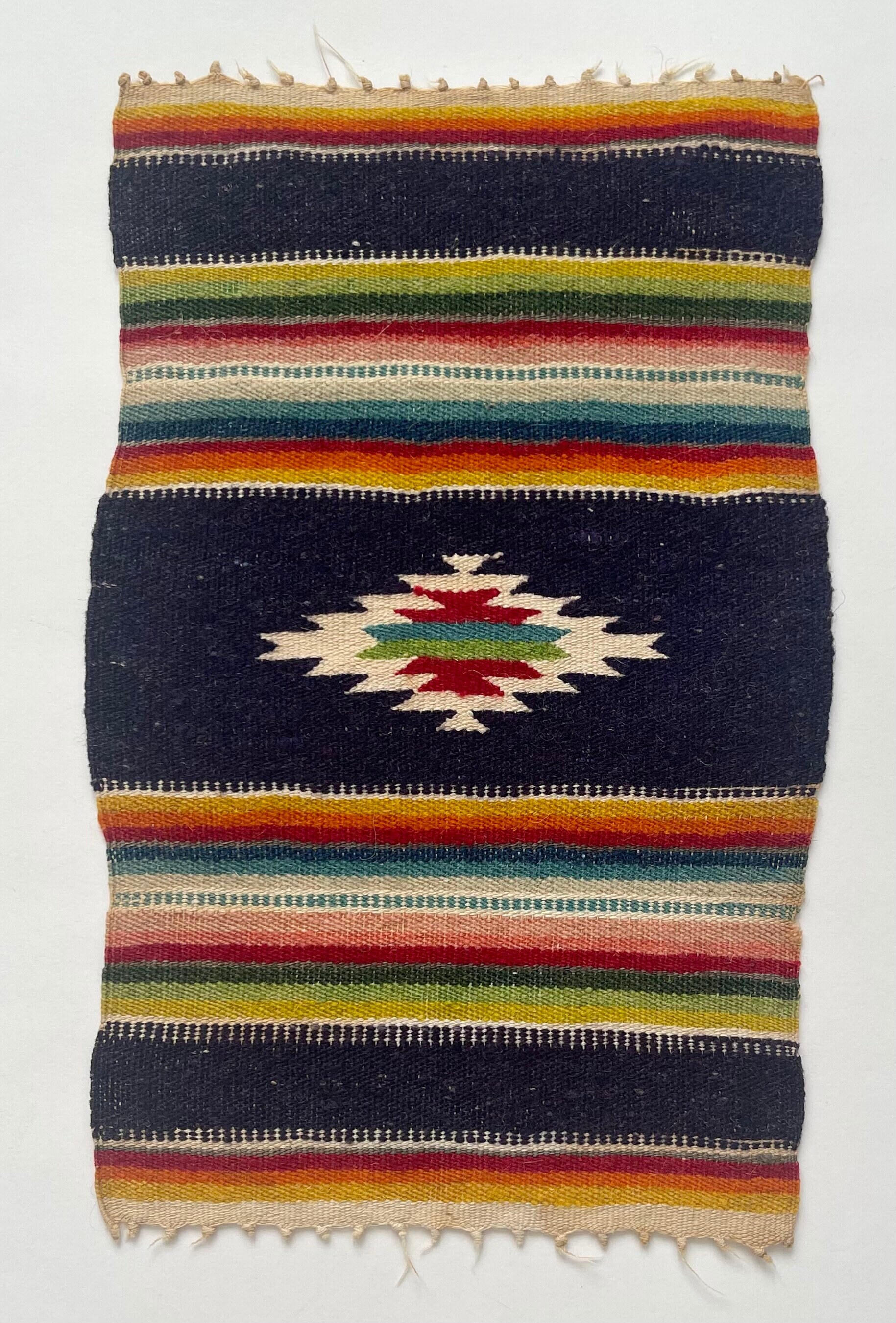 Mexican Serape Dollhouse Rug XS Small Weaving Mat Dollhouse Rug Decor ...