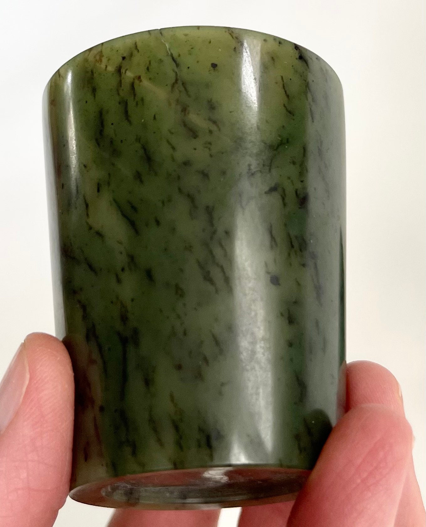 Ceremonial Jade Tea Cup Set Lot of 2 Teacups Chinese Tea Ceremony Solid ...