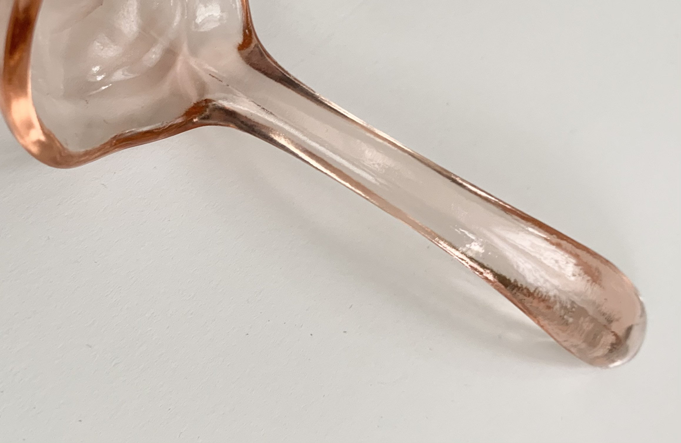 Pink Depression Glass Ladle Spoon Depressionware Depressionglass ...
