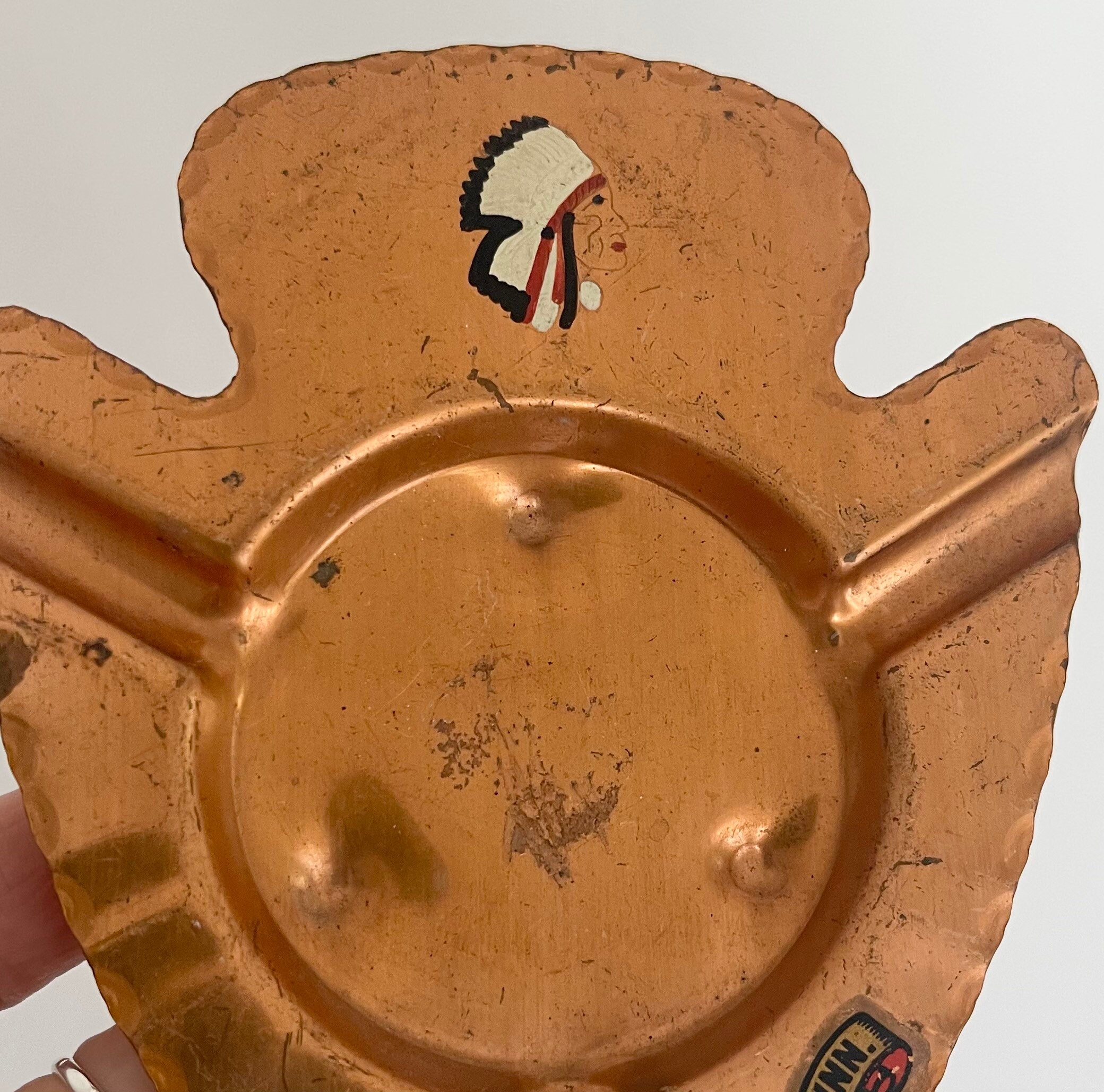 Arrowhead Copper Ashtray Fred Harvey Era Vintage Trading Post Souvenir ...