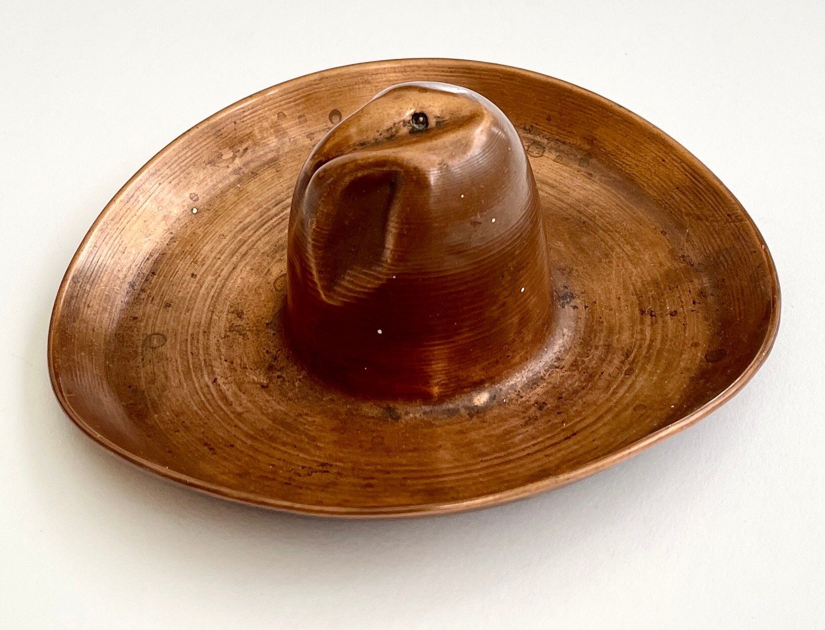 Copper Cowboy Hat Ashtray Mid Century Western Trading Post Era Souvenir ...