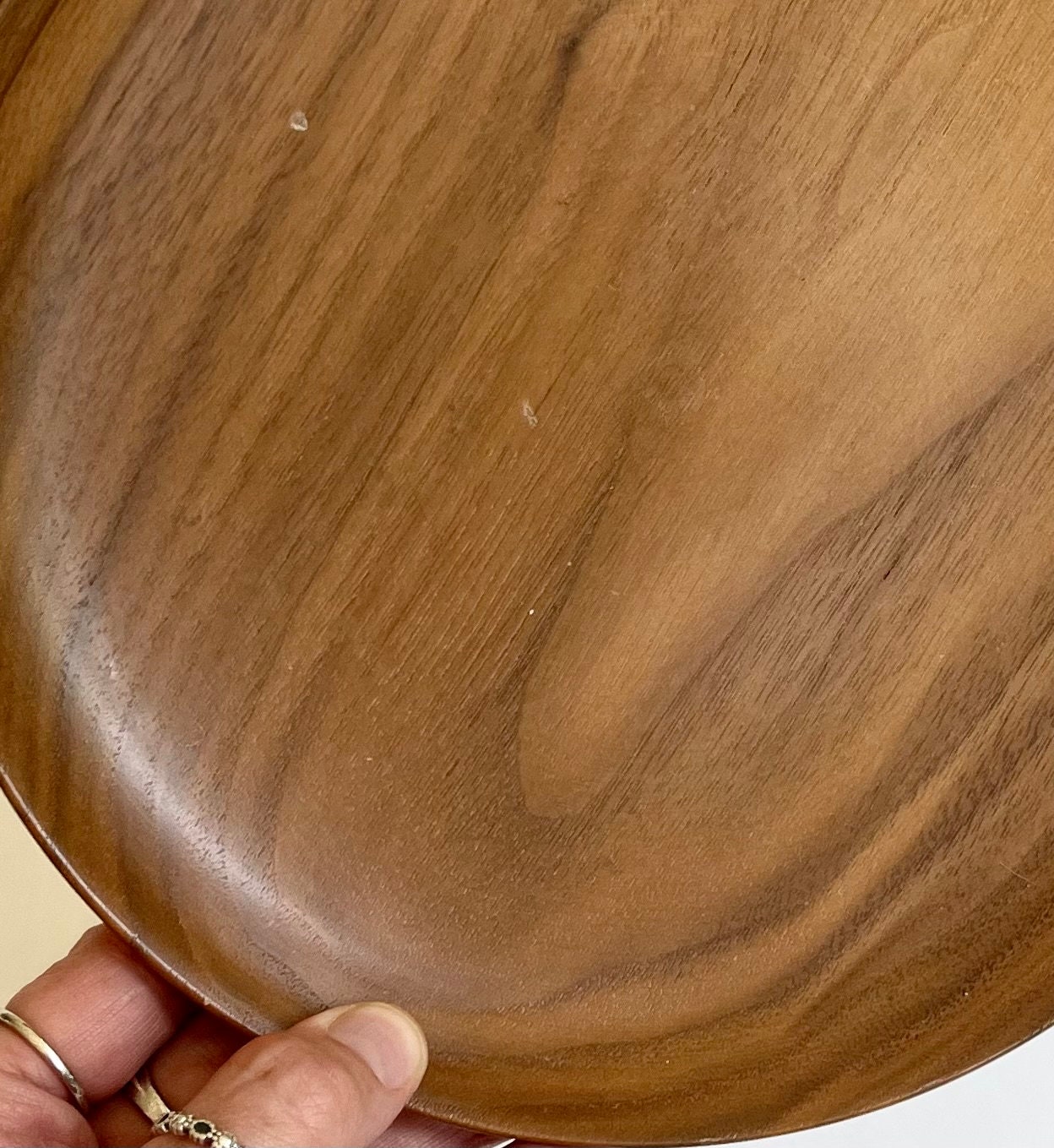 Mid Century Wood Tray Plate Solid Wood Handmade by the Wood - Etsy