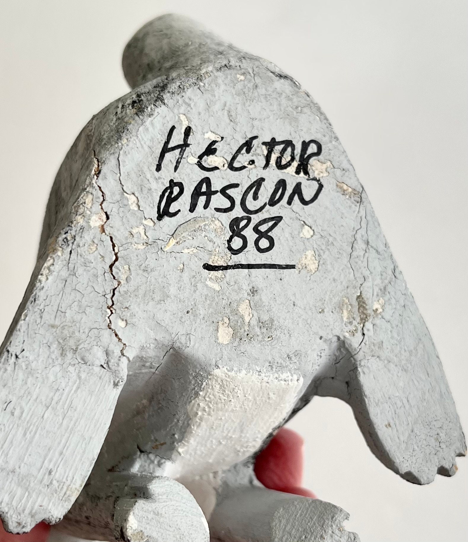 Hector Rascon Rabbit Carving Vintage New Mexico Folk Art Rabbit Bunny ...