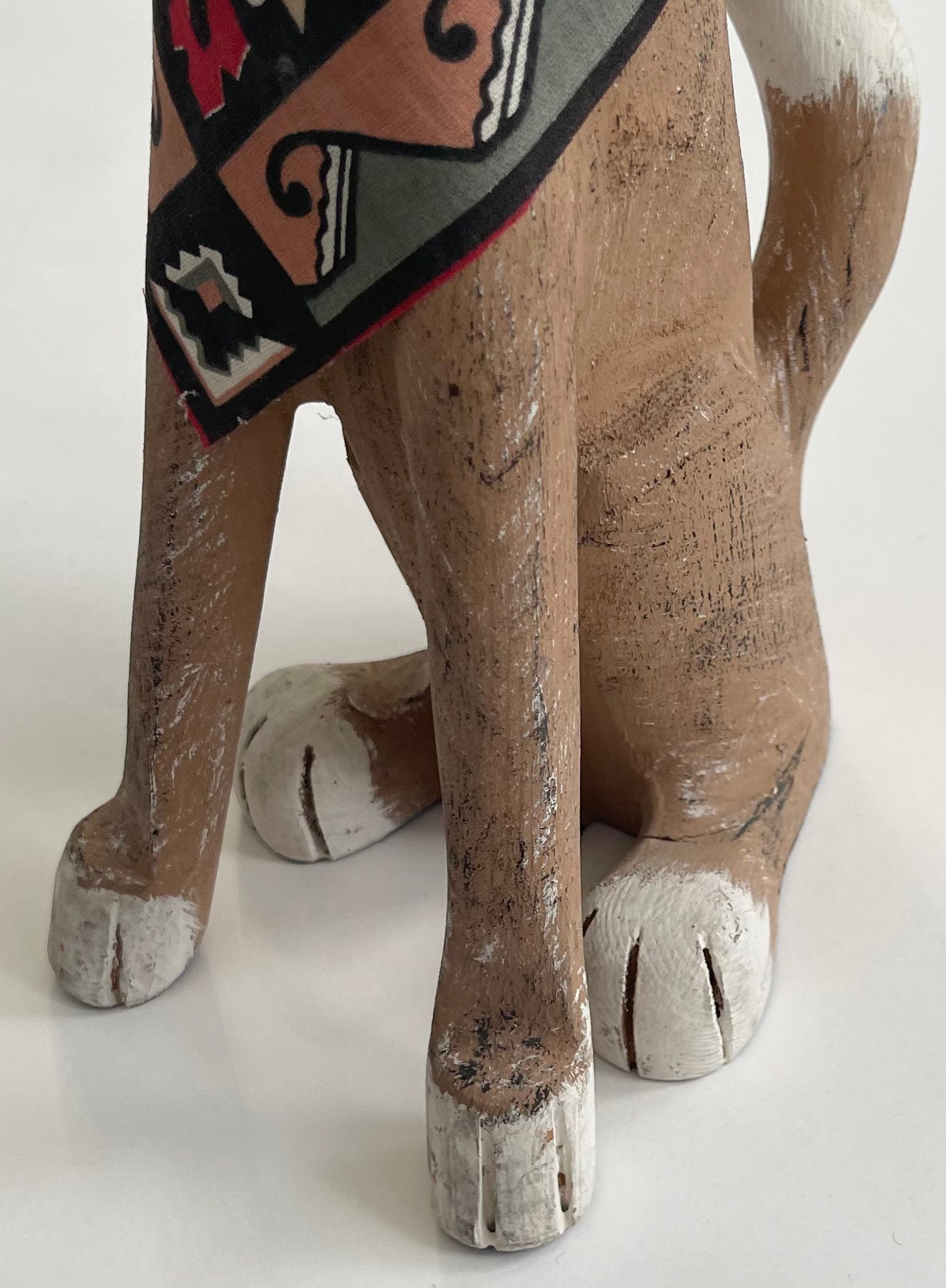 Jorge Rodriguez Coyote Carving Vintage Signed Santa Fe New Mexico Folk ...