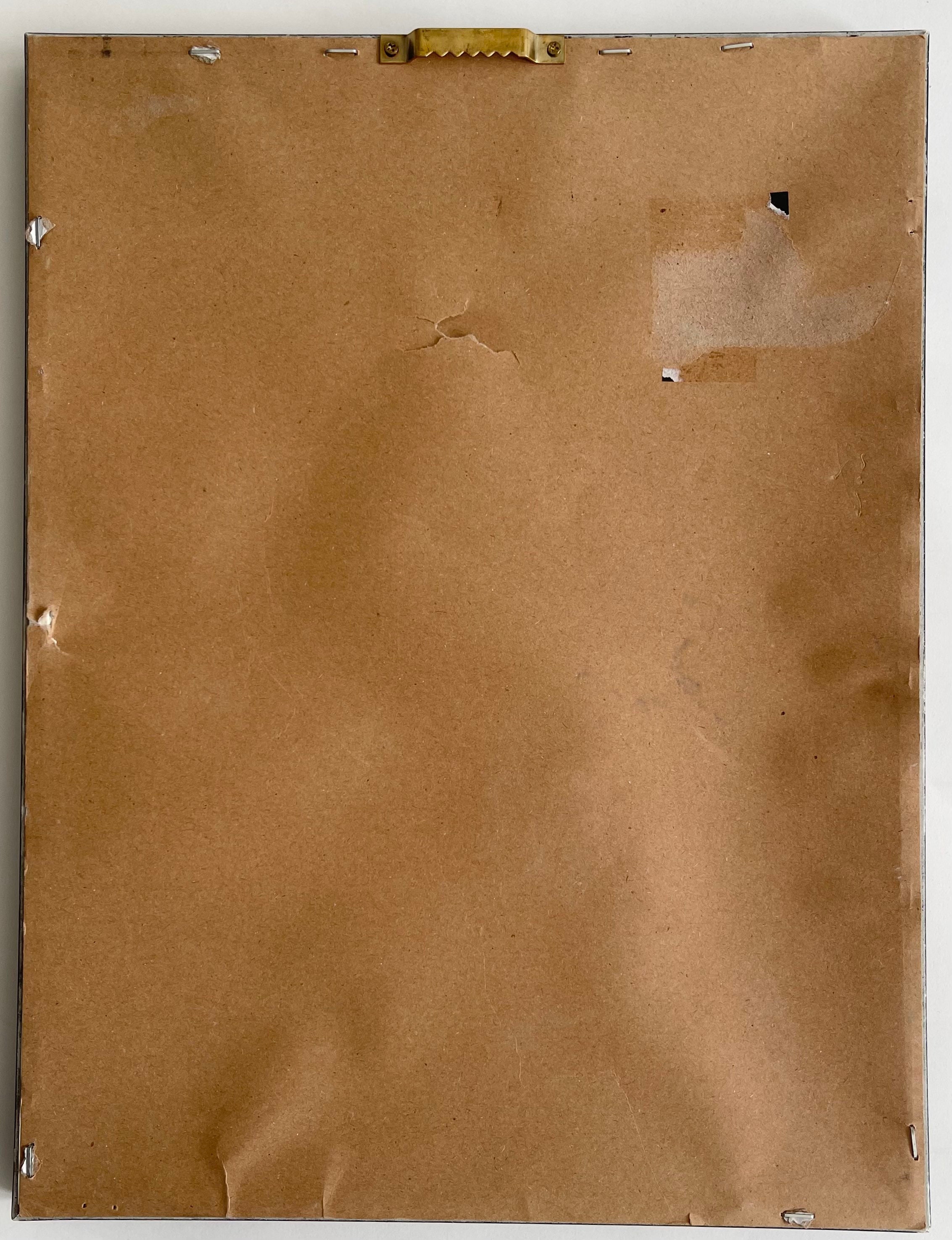 Girl in a Leopard Coat Signed Painting Vertical Female Woman Feminine ...