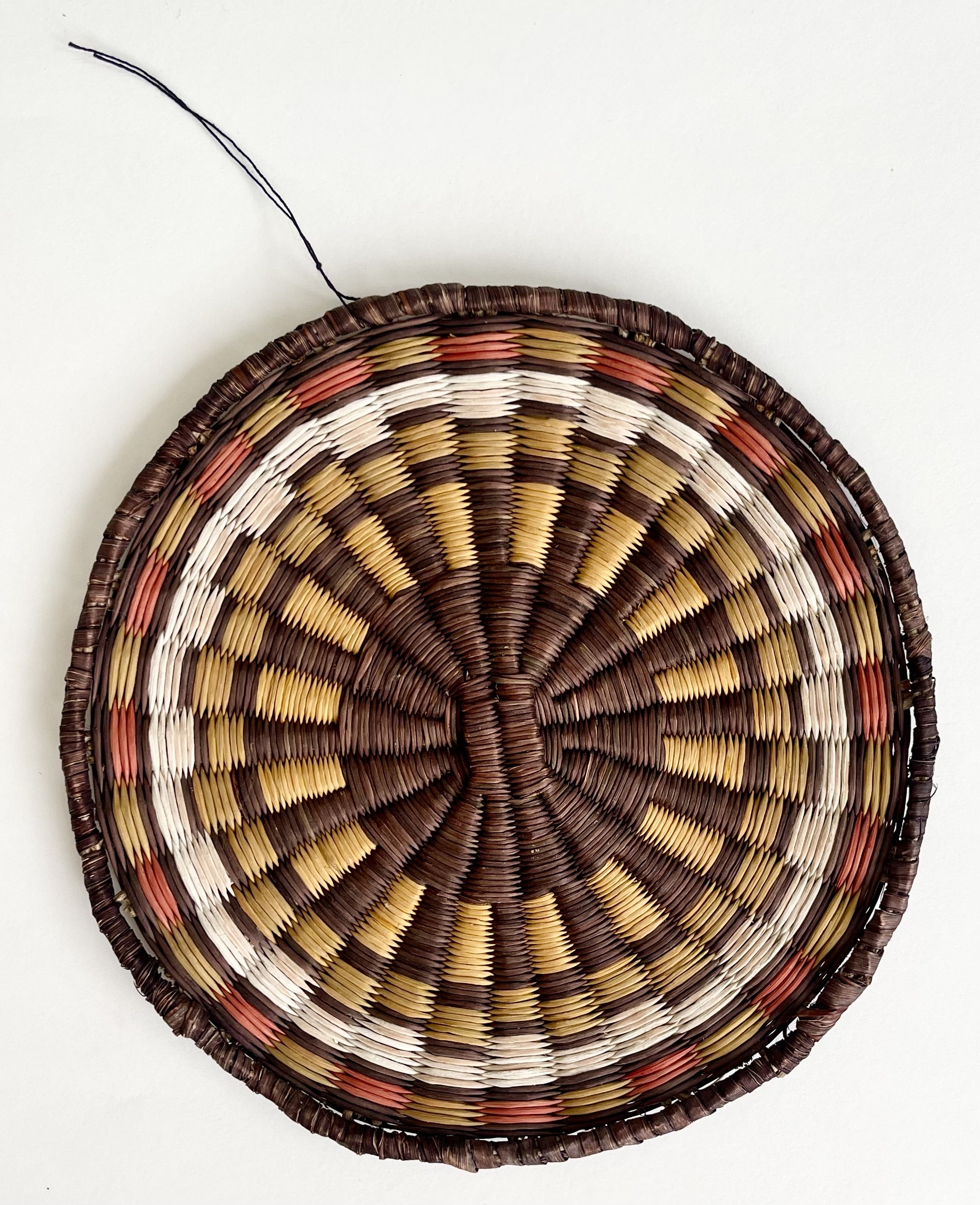 Hopi Polychrome Basket Plaque Plate Decorative Round Circle Wall ...