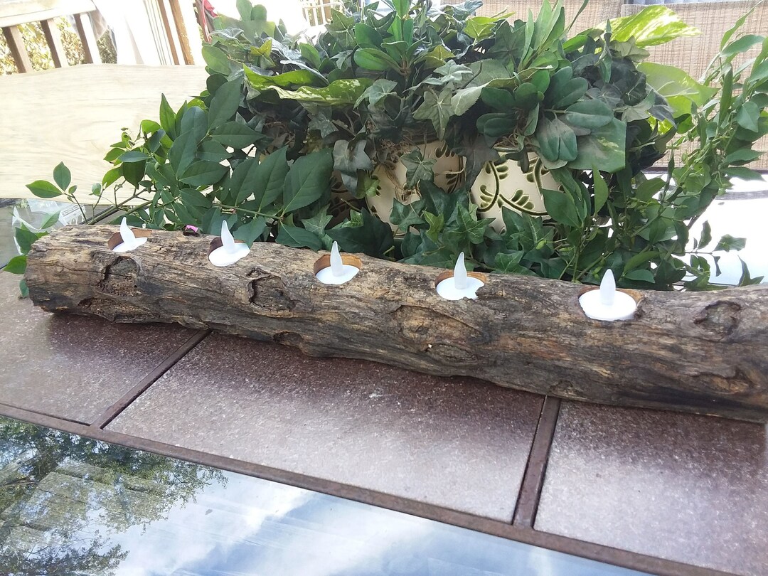 Black Locust Tea Light Holder 24 Inch - Etsy