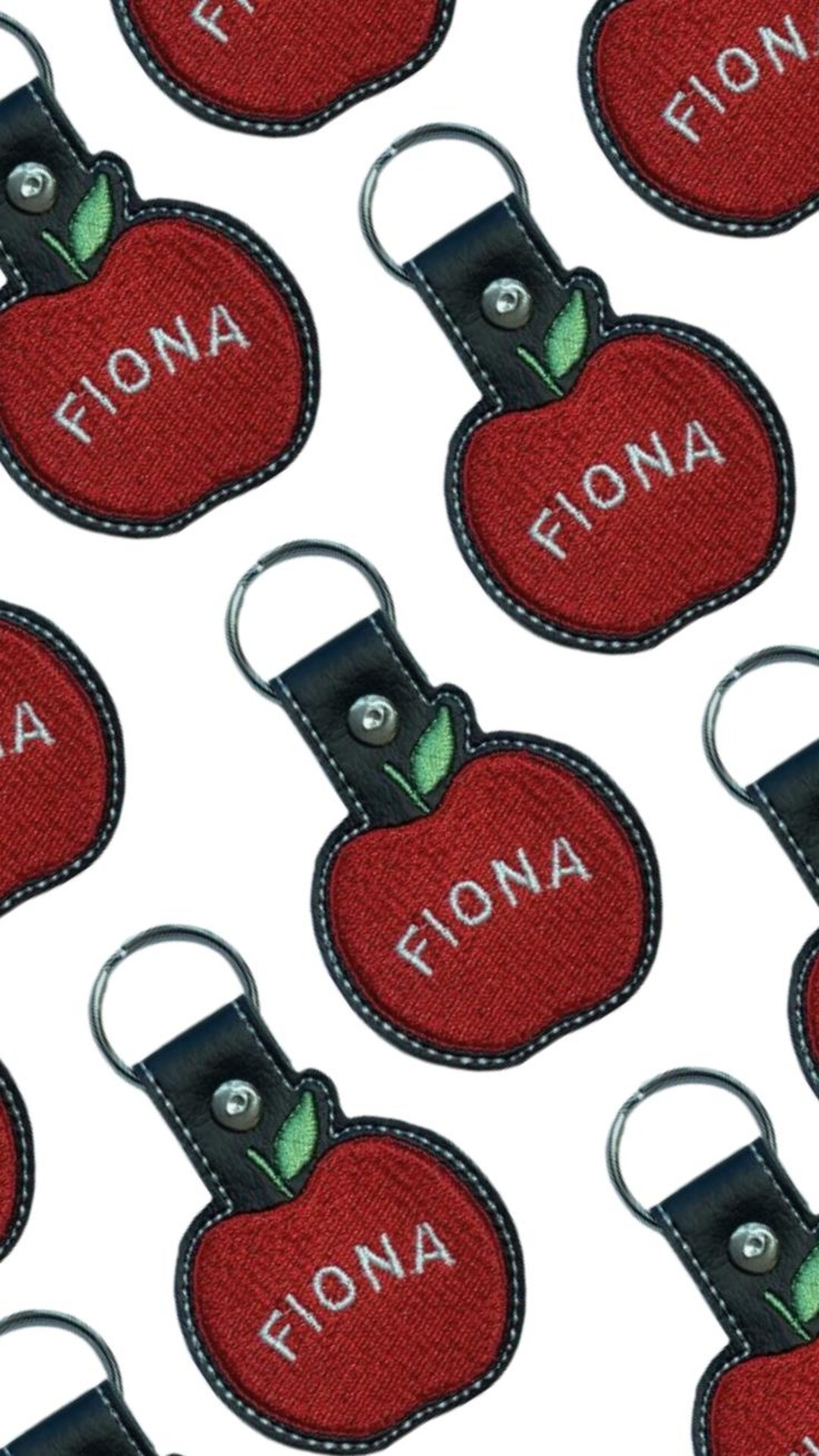 Fiona Apple Embroidered Key Tag - Etsy