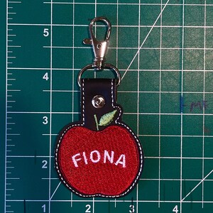 Fiona Apple Embroidered Key Tag - Etsy