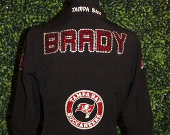 Custom Made Jean Jacket NFL Jean Jacket Sports Attire Game Day Apparel ...