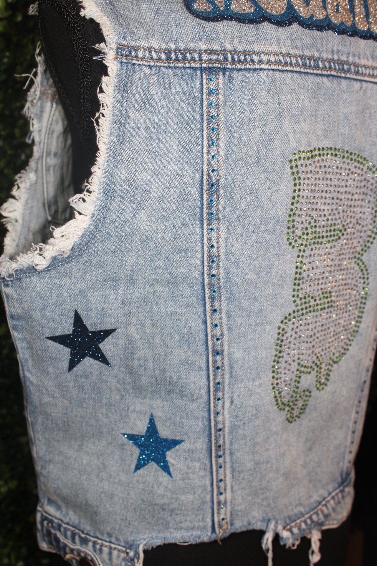 Custom Made Jean Jacket Personalized Customized Jean Jacket Sports ...