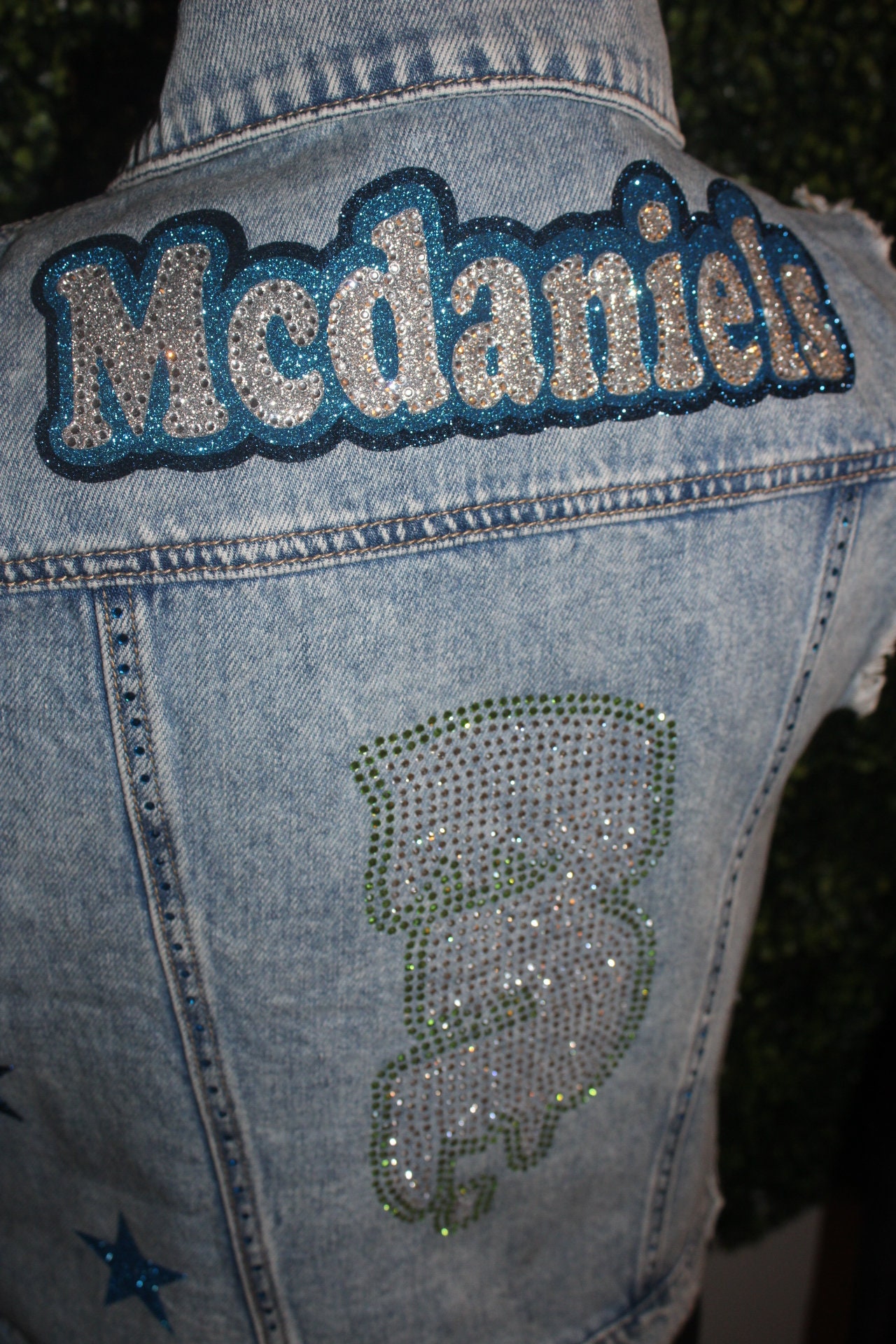 Custom Made Jean Jacket Personalized Customized Jean Jacket Sports ...