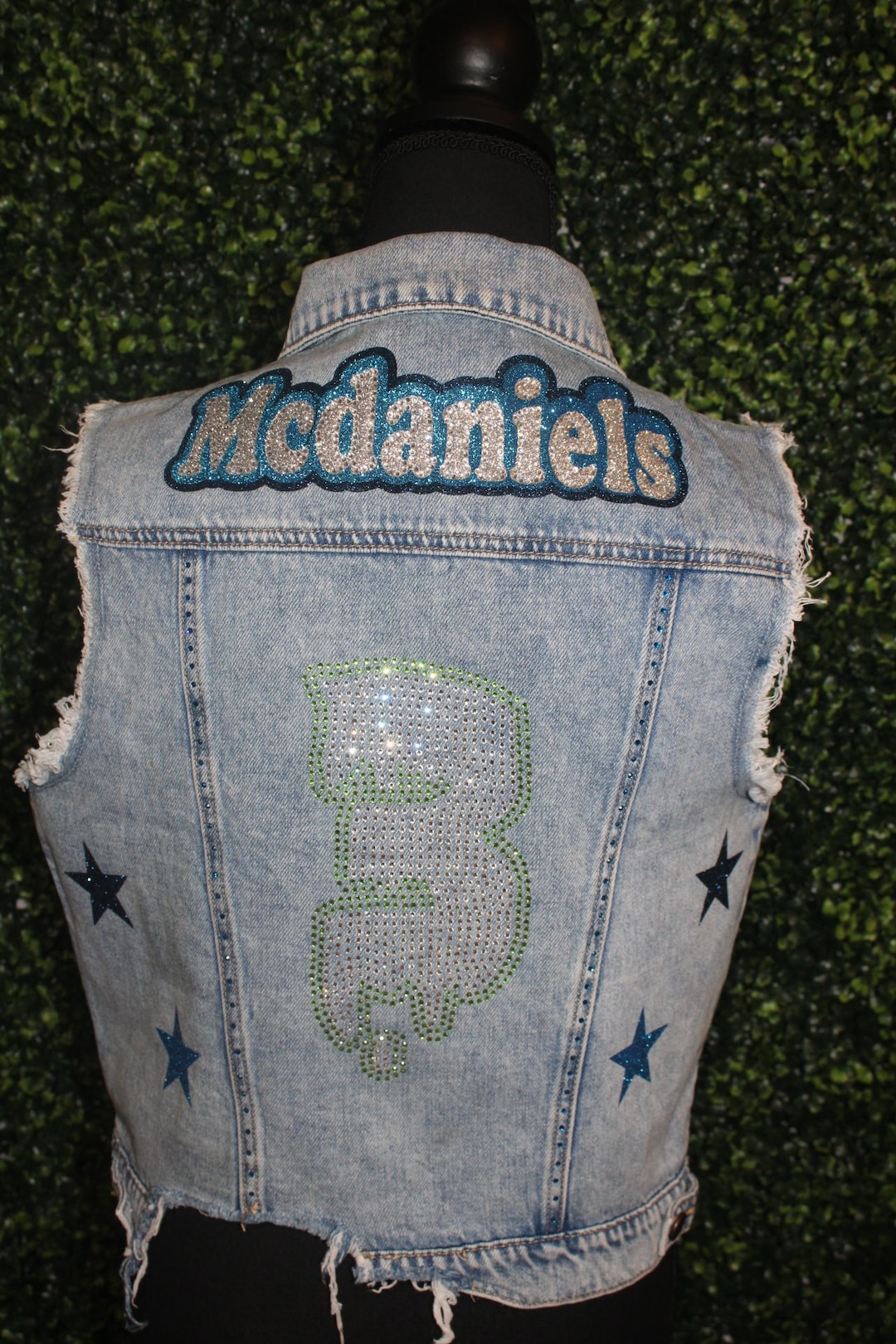 Custom Made Jean Jacket Personalized Customized Jean Jacket Sports ...