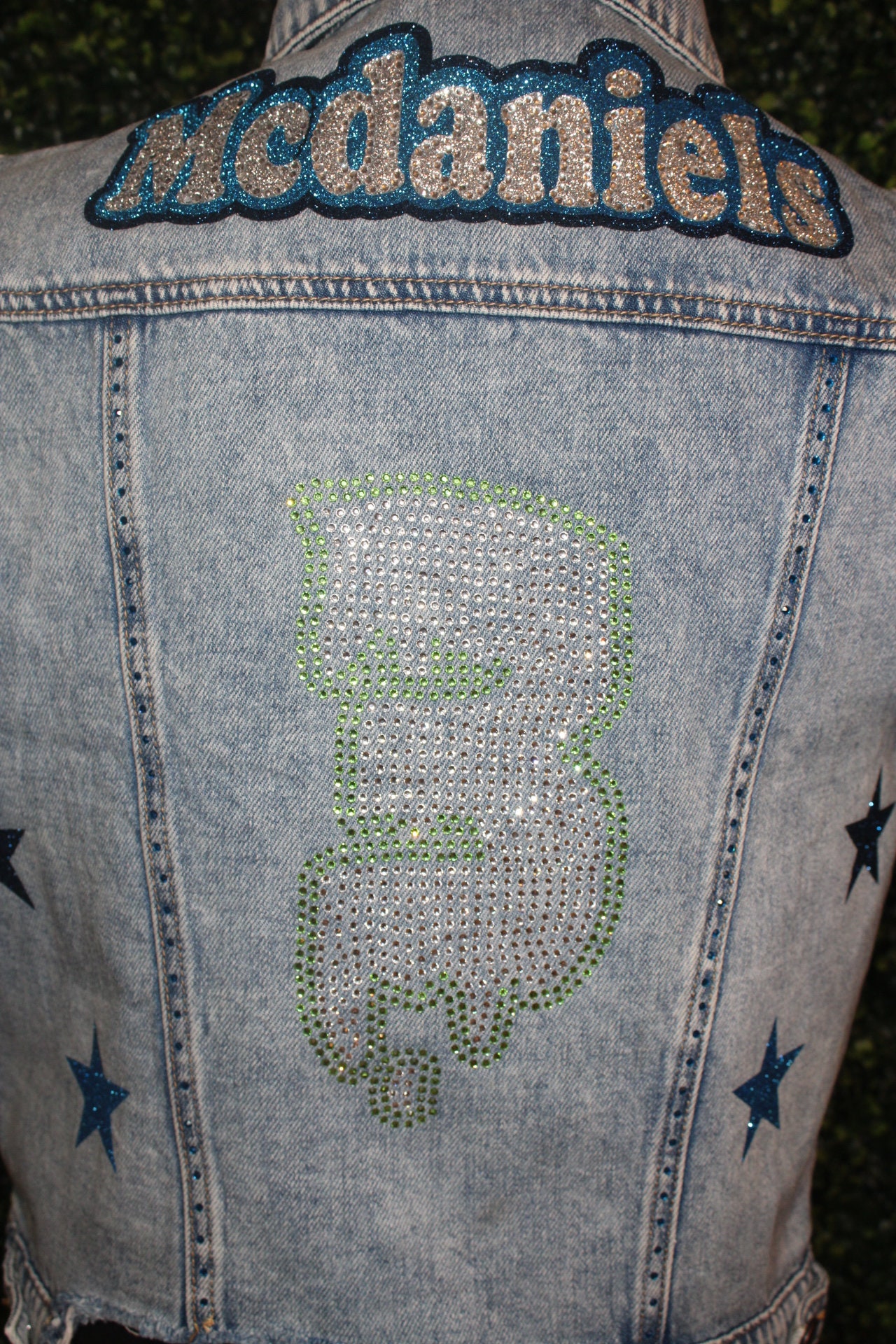 Custom Made Jean Jacket Personalized Customized Jean Jacket Sports ...