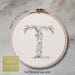 Mermaid Letter T Embroidery Pattern: Sea Theme (digital Download) - Etsy