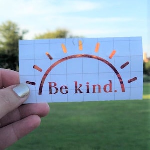 Car Decal Be Kind Sunshine Car Decal Sun Decal MacBook | Etsy