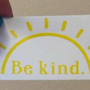 Car Decal Be Kind Sunshine Car Decal Sun Decal MacBook | Etsy