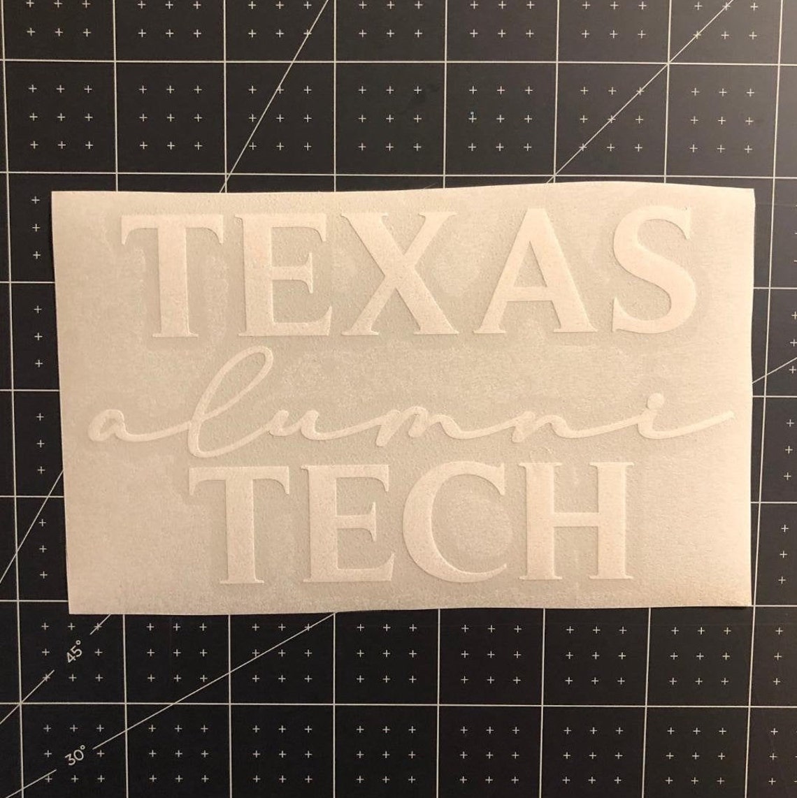 Car Decal Texas Tech Alumni or Name Texas Tech Decal Cute | Etsy
