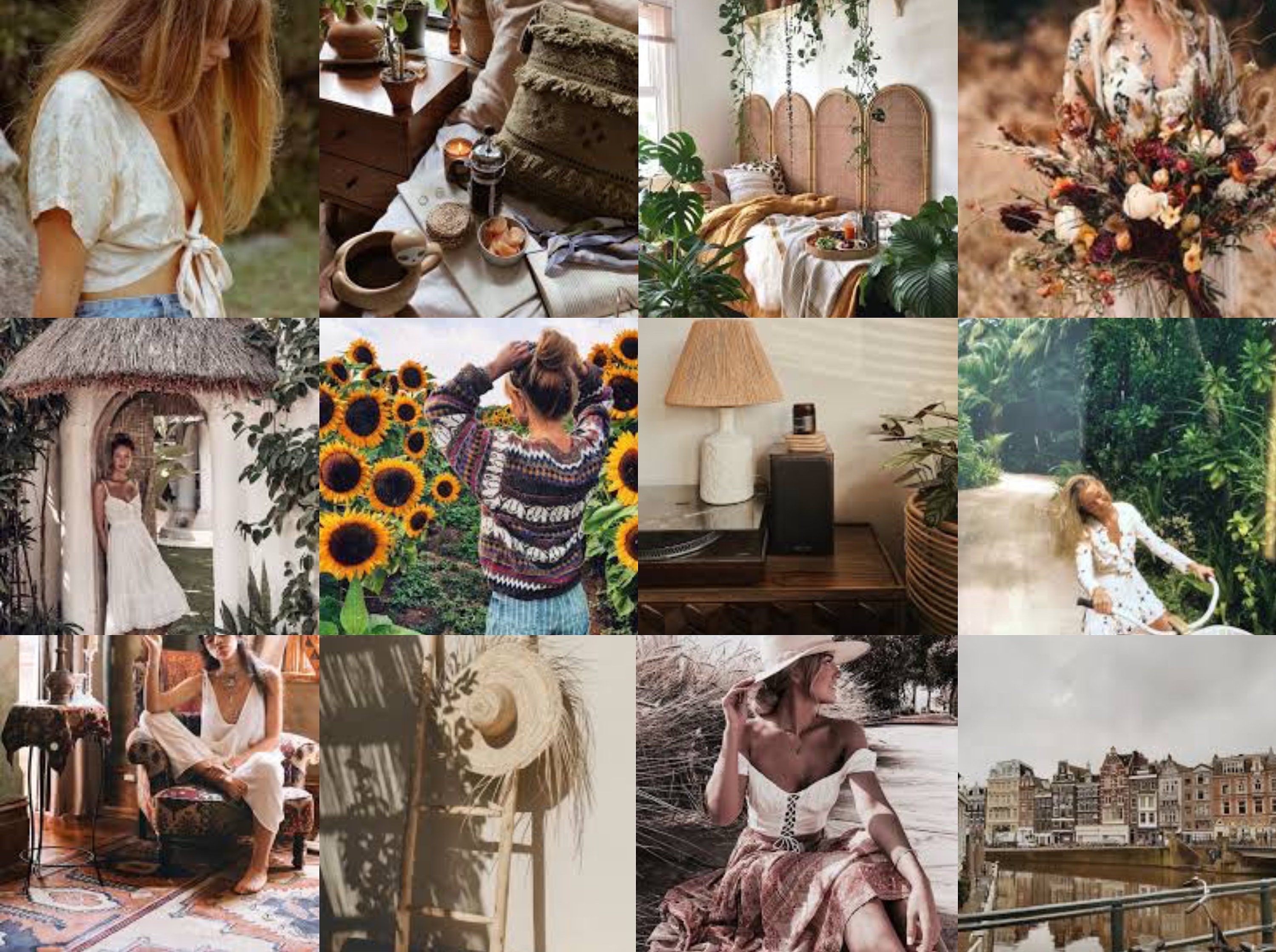 Boho Bohemian Aesthetic Collage Wall Digital Download 45 Etsy