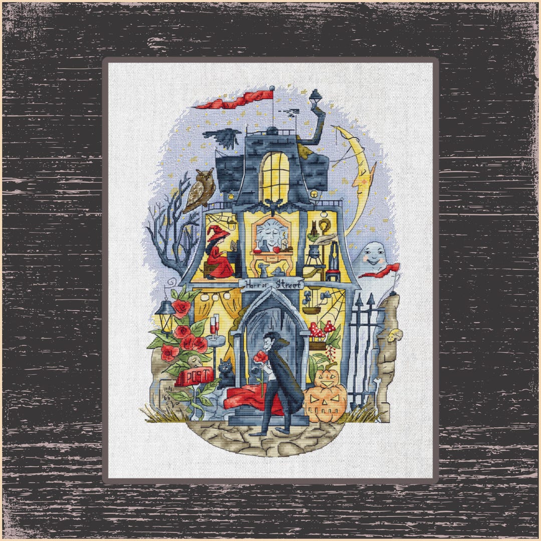 Date Night With a Vampire Cross Stitch Pattern - Gothic Abode ...