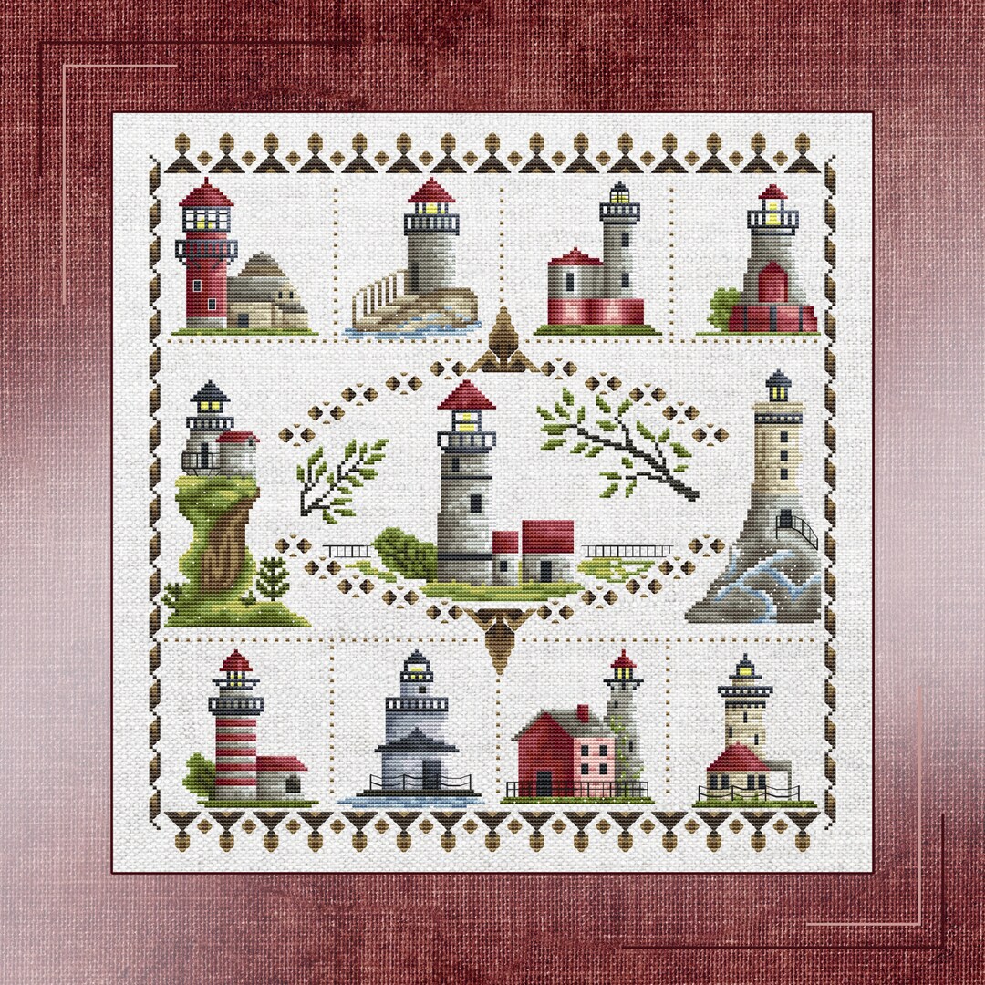 Oceanfront Lighthouses Cross-stitch Collection – Nautical Craft ...