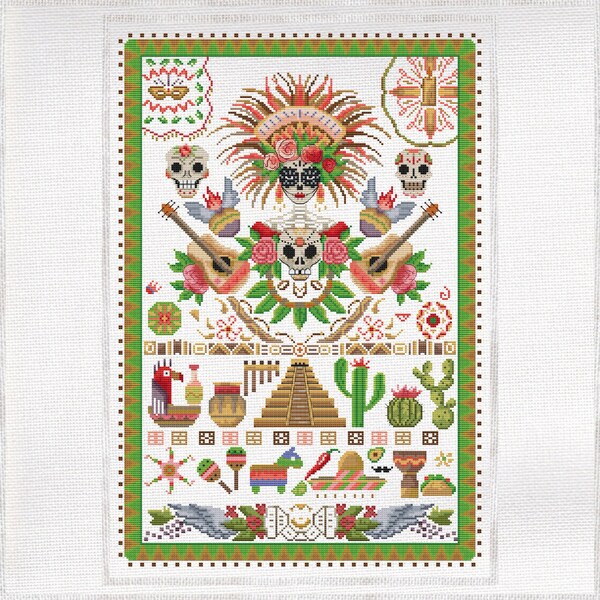 Mexican Samplers Cross Stitch Patterns - Etsy