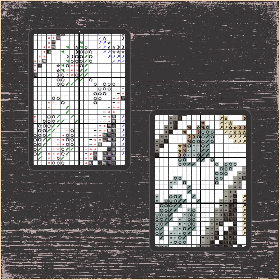 Mandala Sweets Cross Stitch Chart - Colorful Dessert Cross Stitch ...