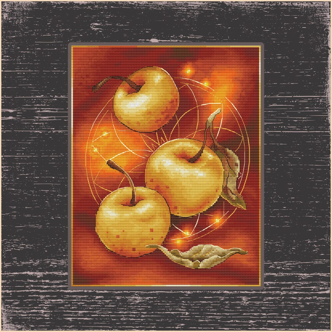 Fairy Tale Golden Apples Embroidery Pattern: Fantasy Stitch Craft ...