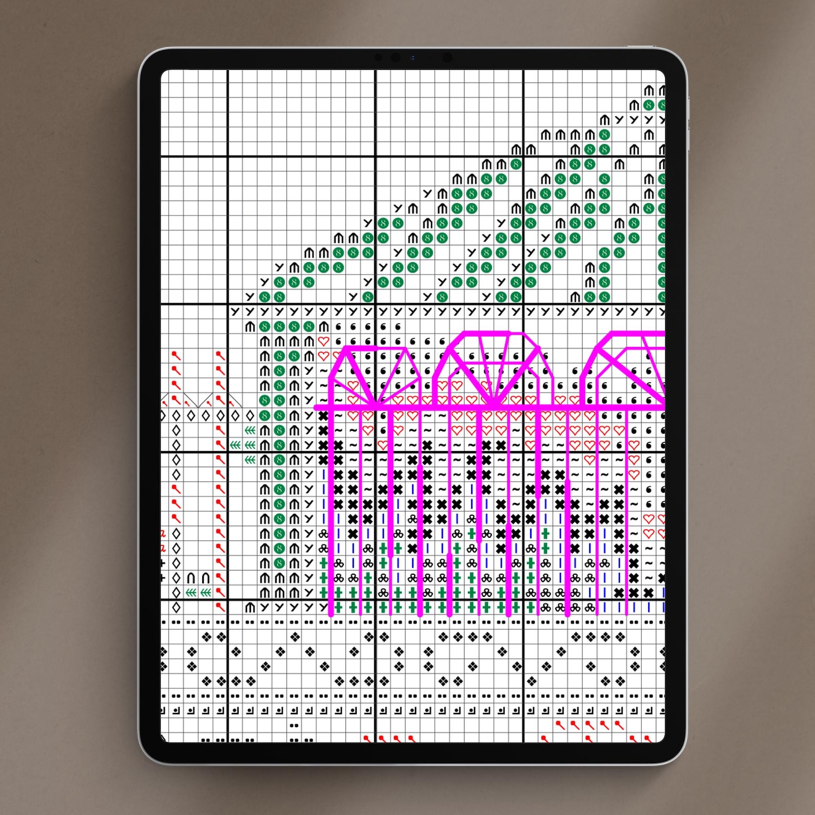 Luxurious Garden Theme Cross-stitch - Ornamental Stitching Pattern ...