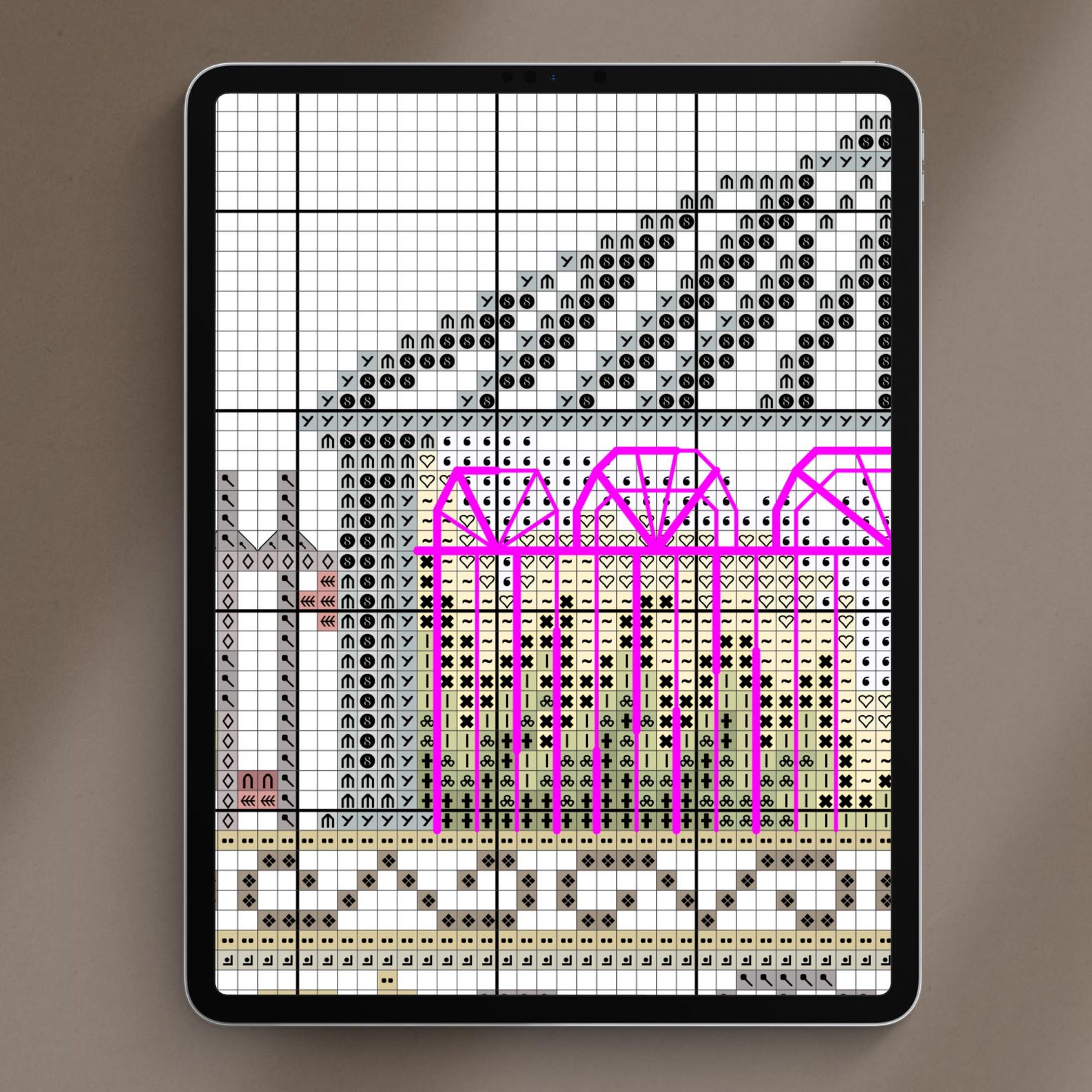 Luxurious Garden Theme Cross-stitch - Ornamental Stitching Pattern ...