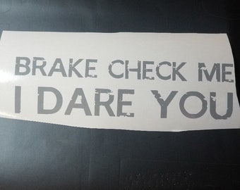Brake Check Decal - Etsy