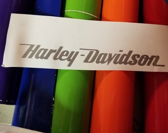 Harley Davidson Vinyl Decal | Etsy