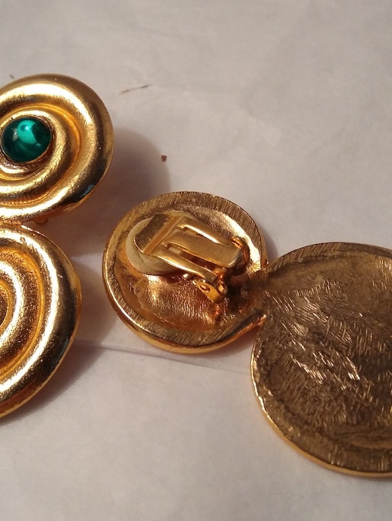 Rare Maria Snyder 1980s Vintage Modernist 24k Gold Pl… - Gem