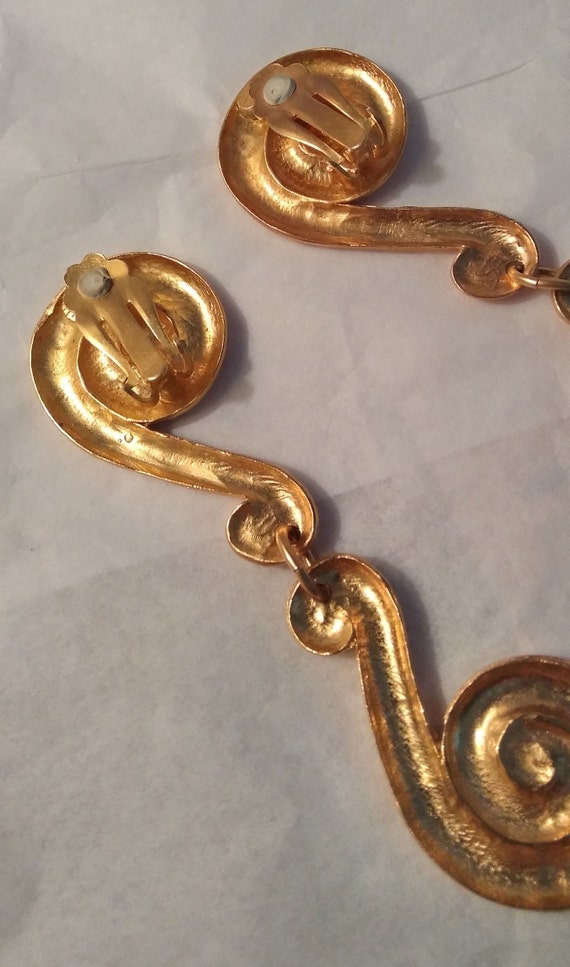 Rare Maria Snyder Vintage 1980s Modernist 24k Gold-Pl… - Gem