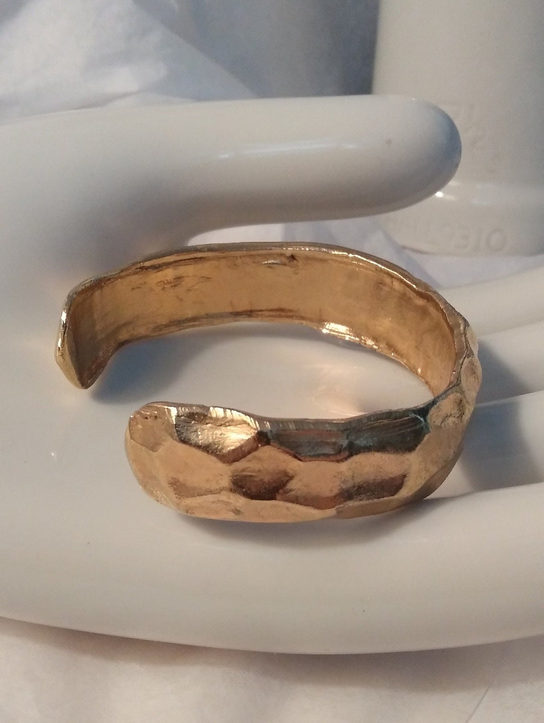 RARE 1980s Vintage Maria Snyder Modernist 24k Gold-plated Sculpted ...