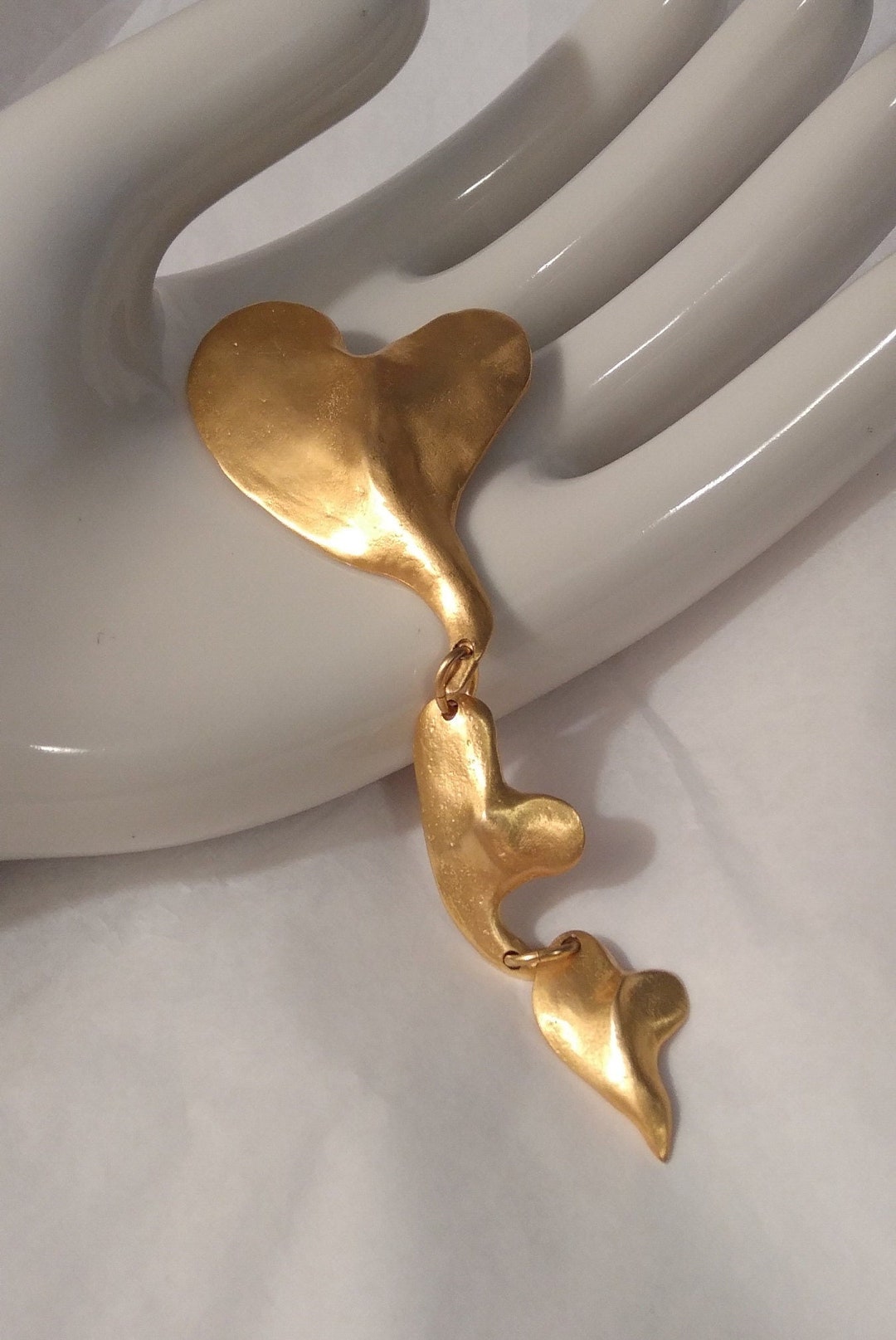 Rare Maria Snyder 1980s Vintage Runway Statement 24k Gold Plated ...