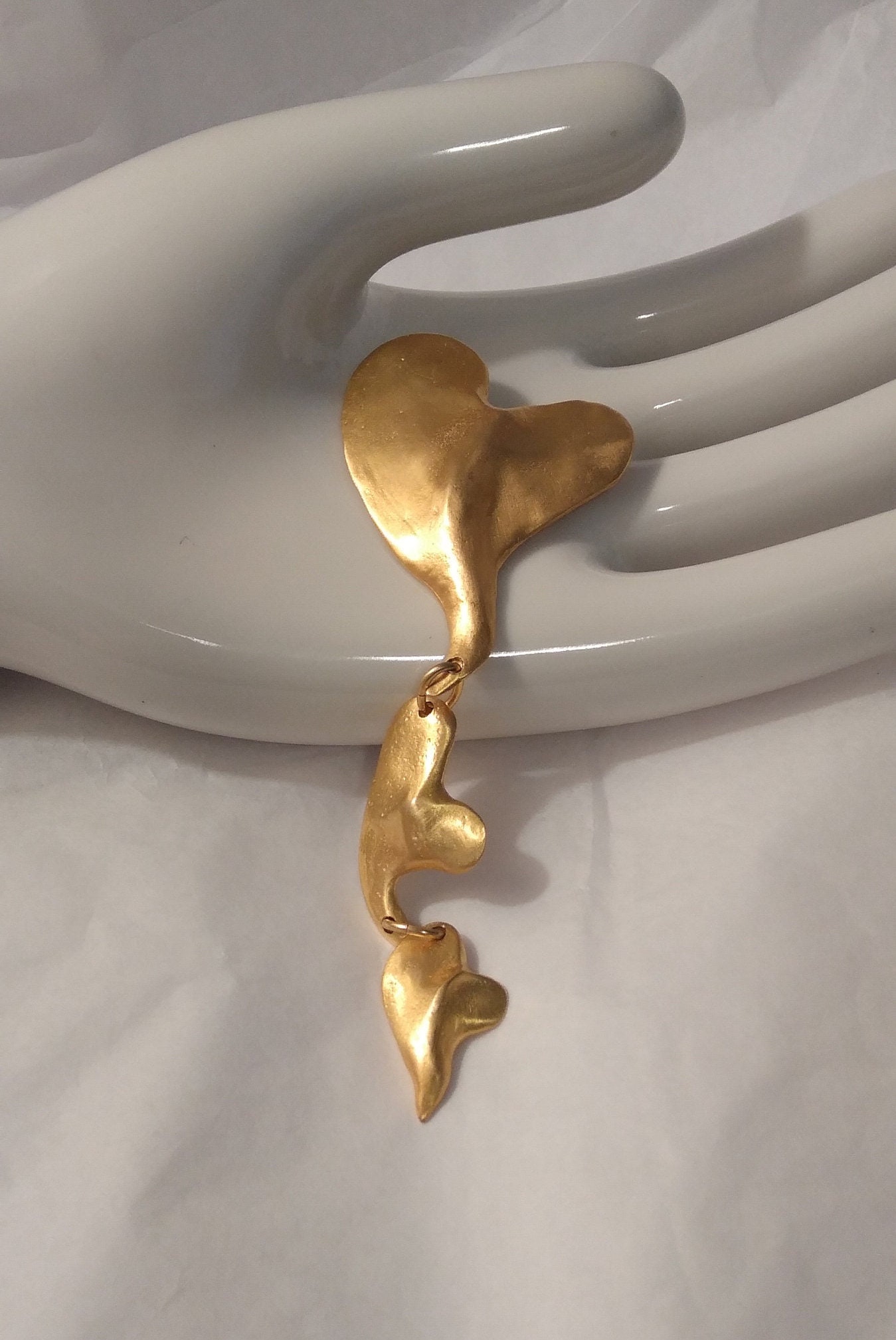 Rare Maria Snyder 1980s Vintage Runway Statement 24k Gold Plated ...