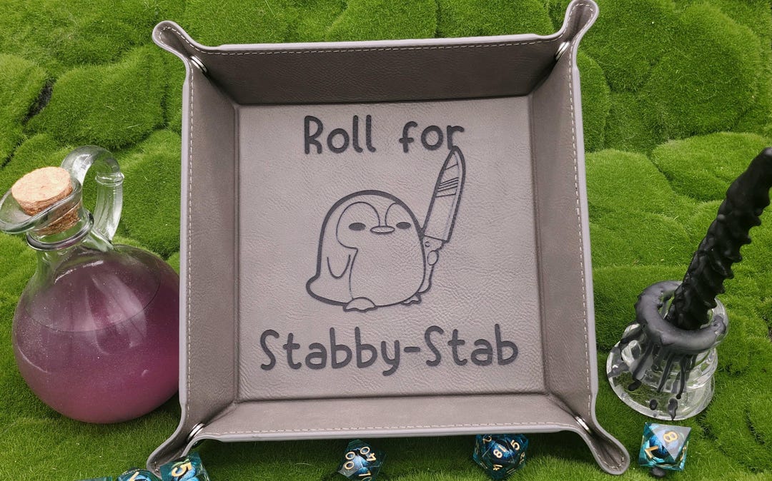 Penguin Knife DND Dice Tray / Flat Pack Multiple Colors - Etsy
