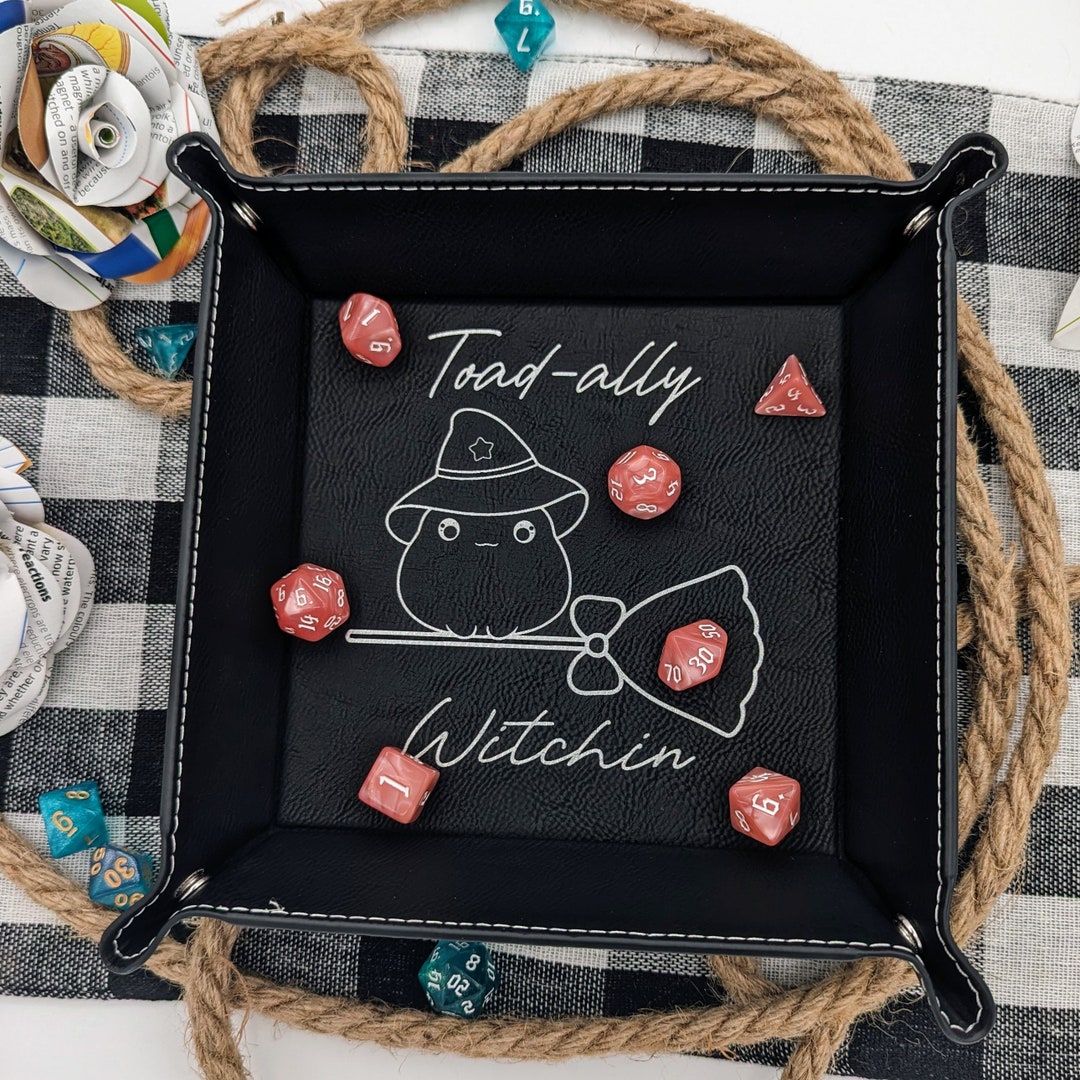 Witch Frog DND Dice Tray / Flat Pack Multiple Colors - Etsy