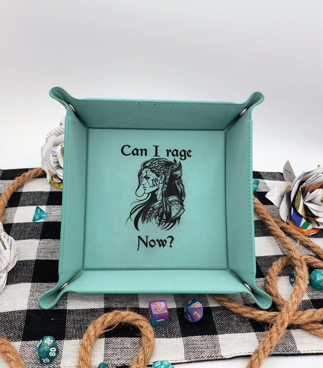 Female Barbarian Rage DND Dice Tray / Flat Pack Multiple Colors - Etsy