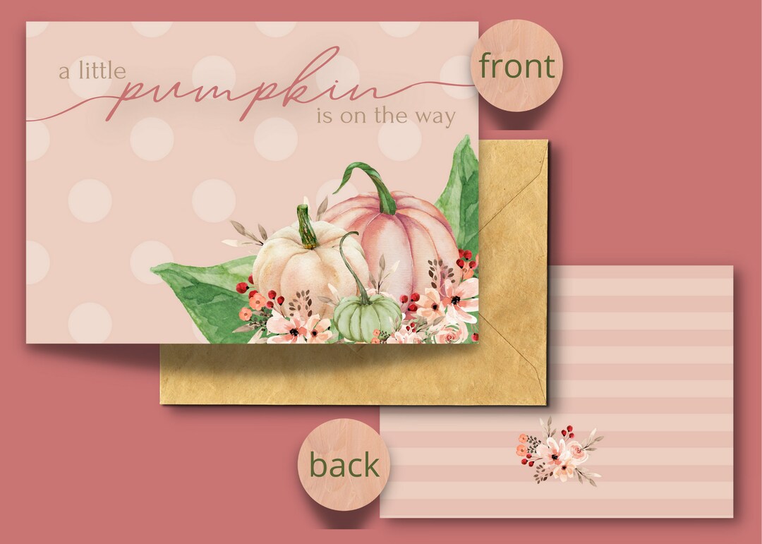 Editable Invitation Template, Pumpkin Themed Baby Shower, A Little ...