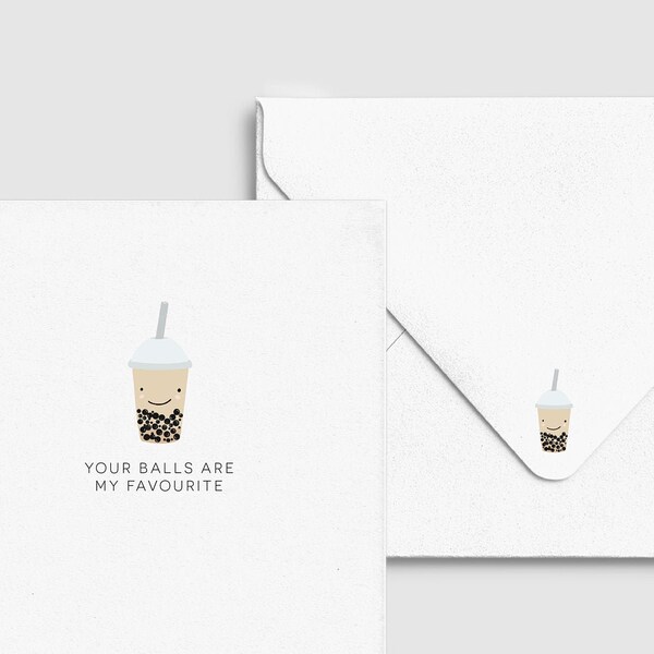 Boba Valentine's Card - Etsy