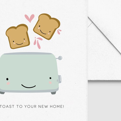Housewarming Toast Card Funny New Home Greeting Moving - Etsy
