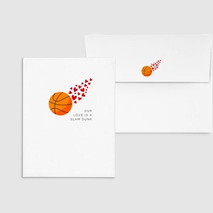 Our Love is a Slam Dunk Basketball Card - Love/valentine/anniversary ...